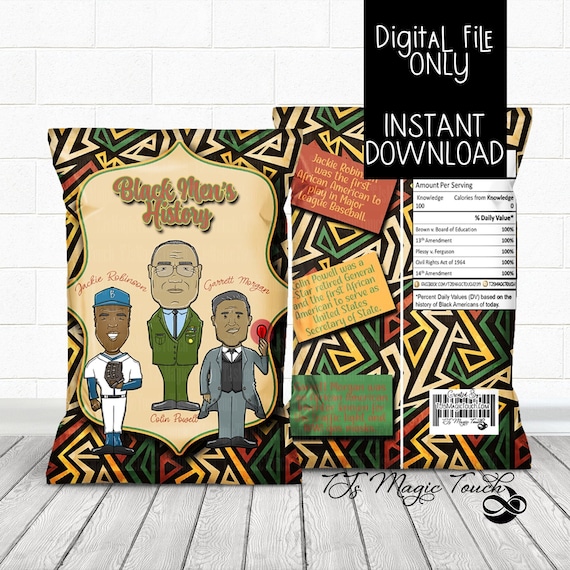 Black History Custom Chip Bag History Teacher Gifts | Etsy