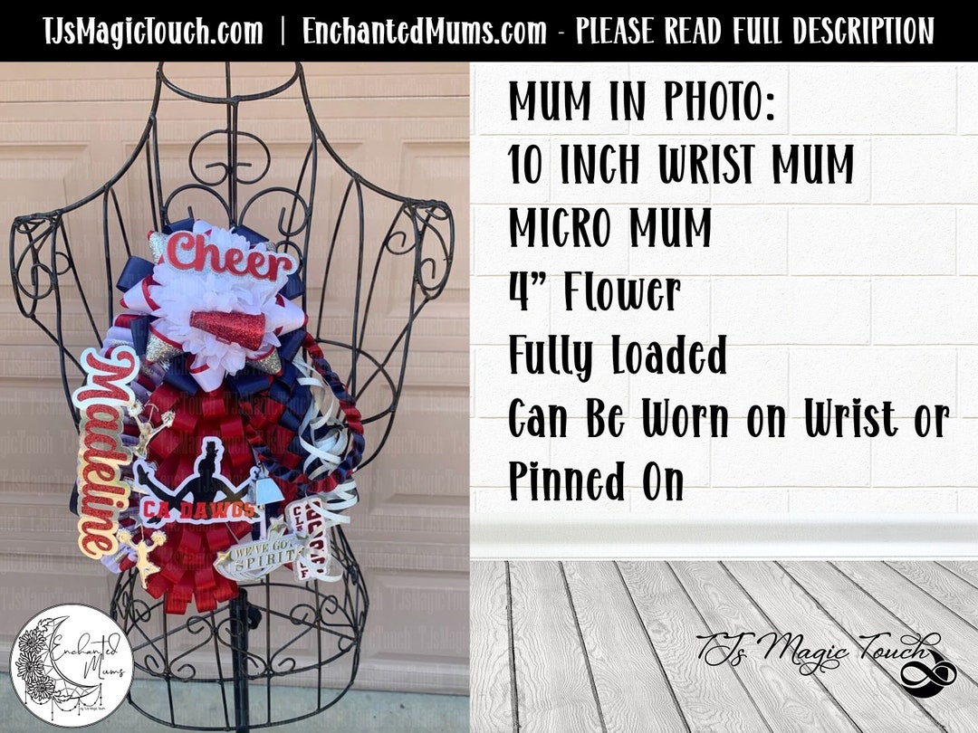 Homecoming Wrist Mum, Micro Mum, Single Mum Flower for Homecoming ...