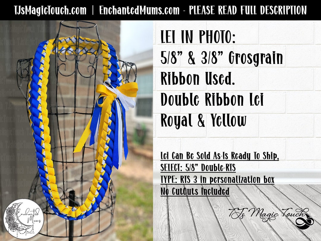 Grosgrain Ribbon Lei Class of 2023 Graduation Lei Custom Lei - Etsy