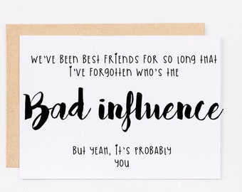 Bad Birthday Card | Etsy