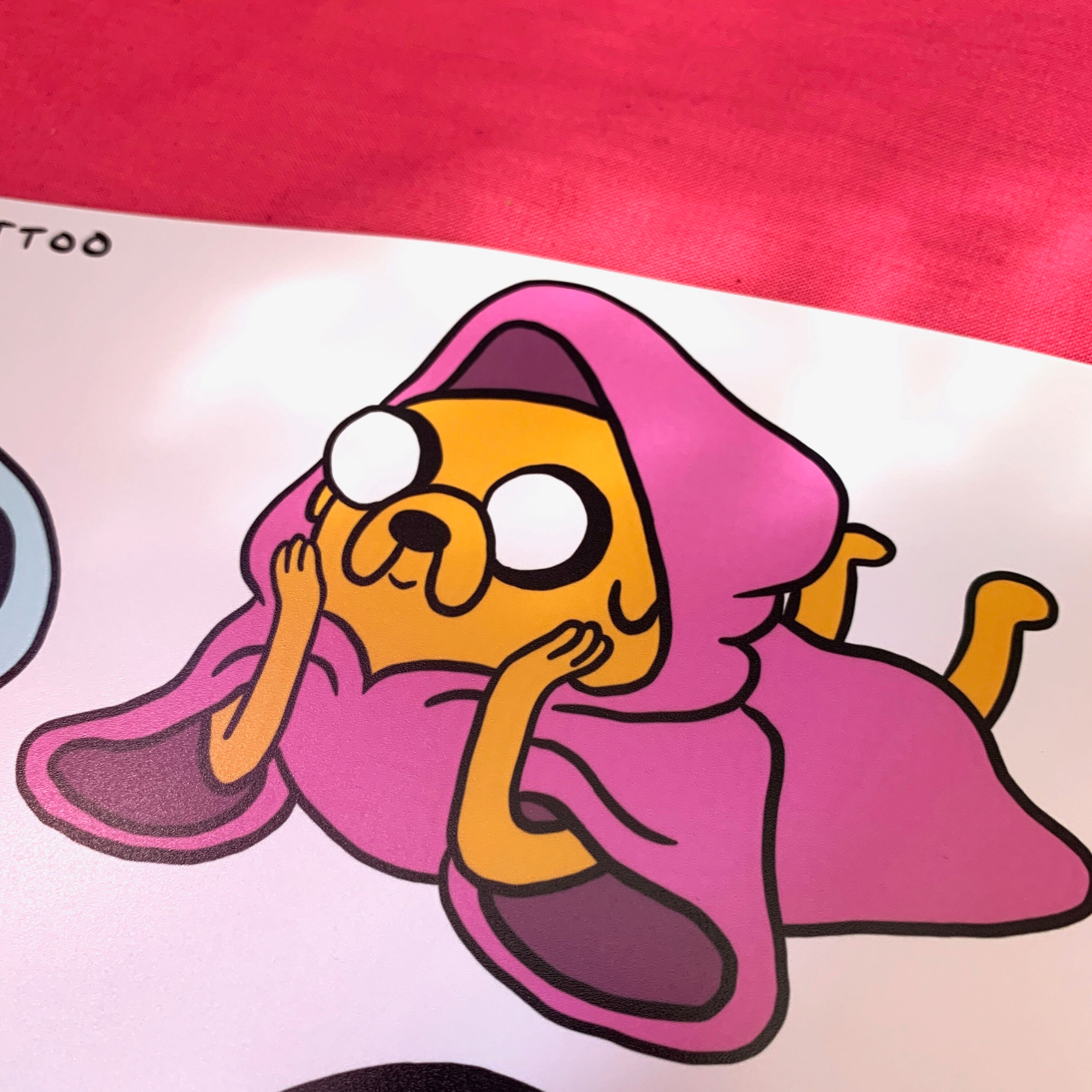 Adventure Time Tattoo Flash Art Print Cartoon Jake The Dog And | Etsy