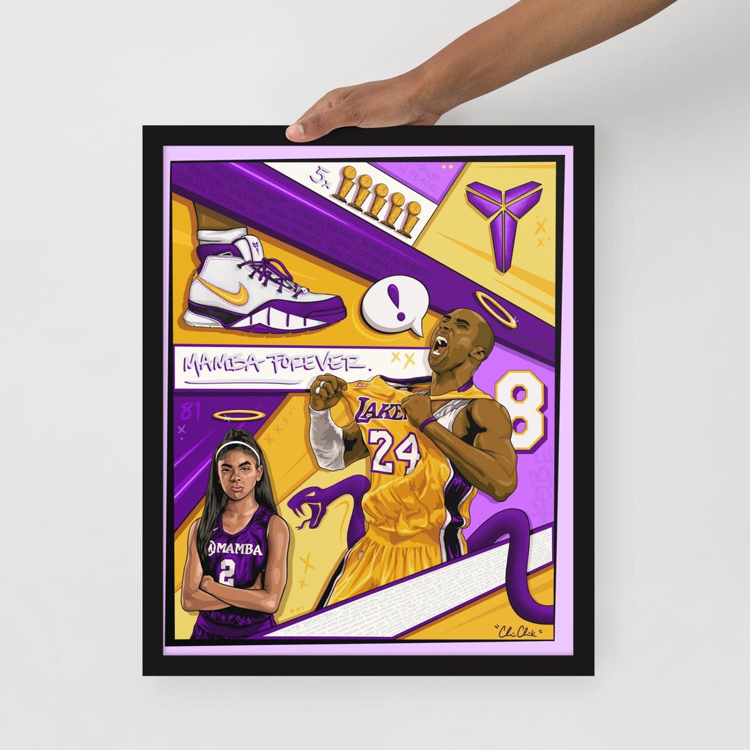 Framed Kobe Poster - Etsy