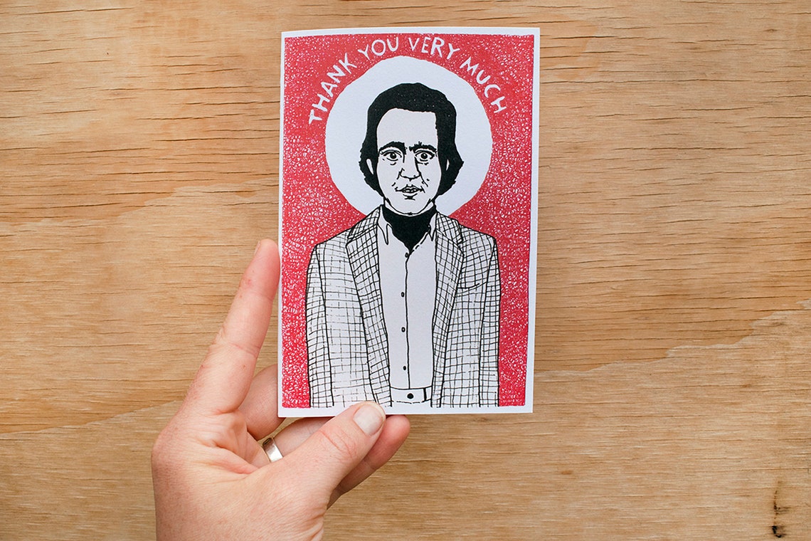 Thank You Very Much Andy Kaufman Funny Handmade Card W/ Recycled ...