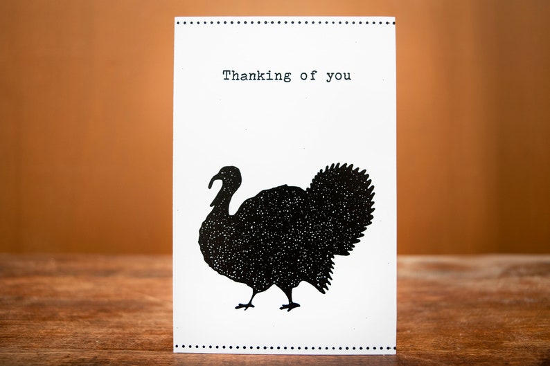 Black & White Thanksgiving Card for Someone Special | Blank Inside ...