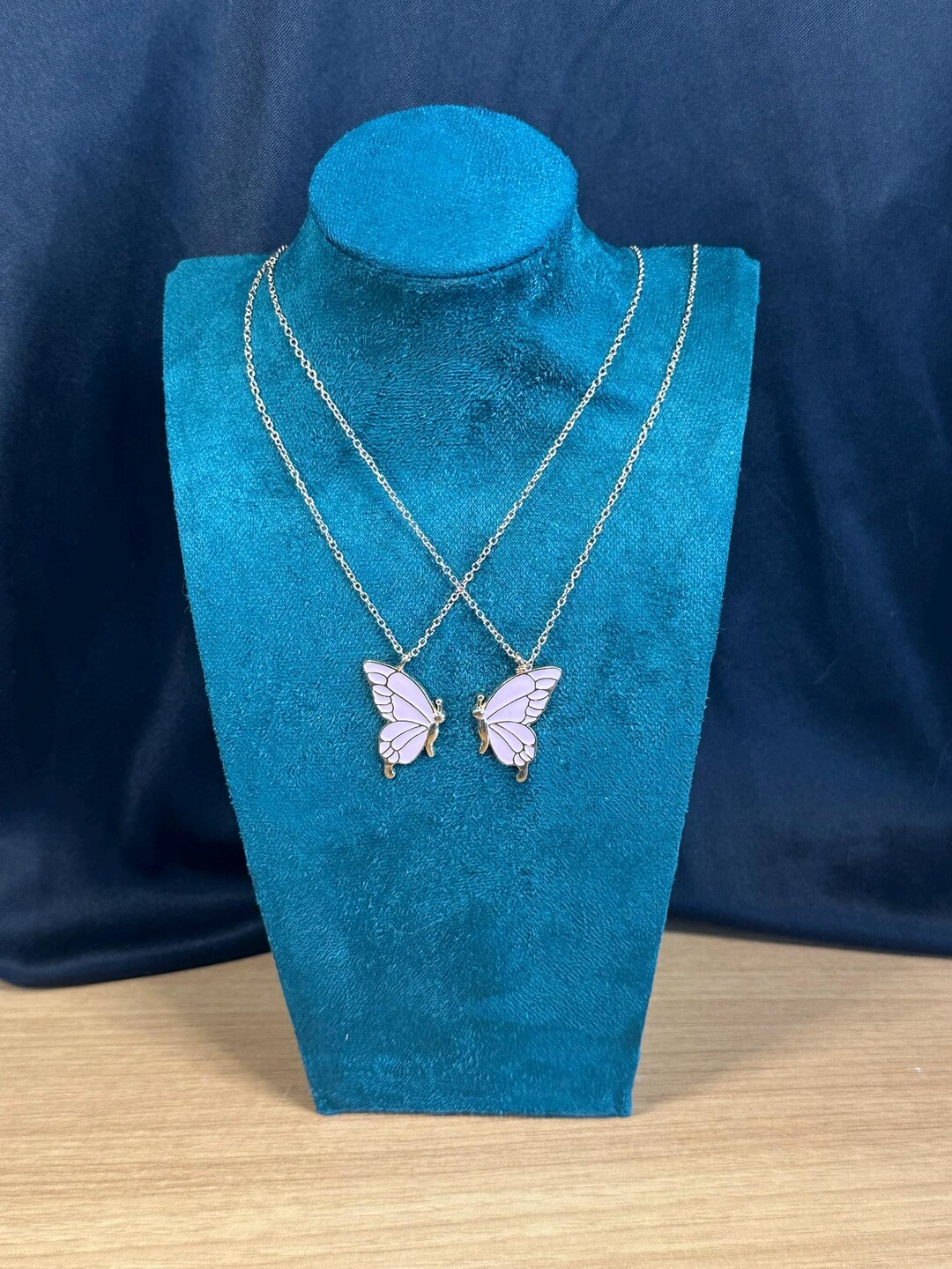 Matching Pink Butterfly Necklace Set | Matching Bestie Set | Best ...