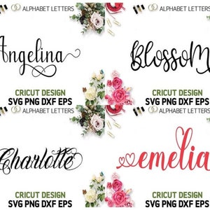 Svg Fonts for Cricut , Font With Tails Svg ,wedding Font Svg , Font Bundle Cursive Font Svg ...