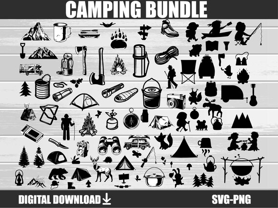 Camping SVG Bundle Camping Svg Camper Svg Camp Life Svg - Etsy