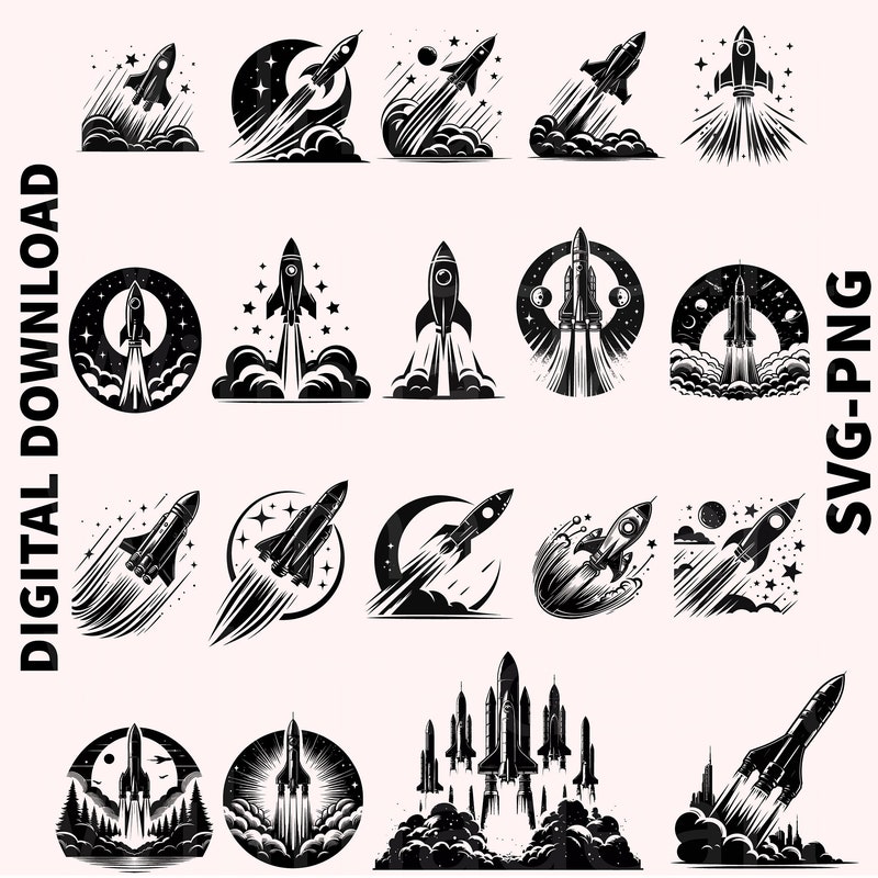 Space Rocket - Etsy