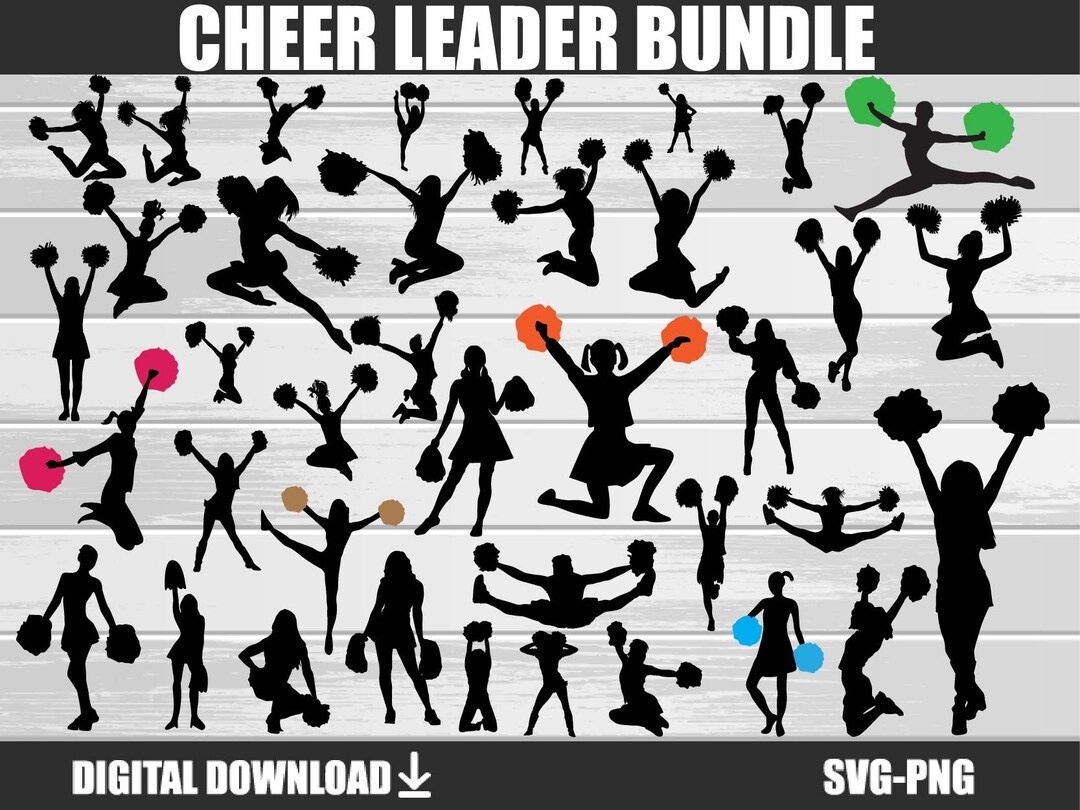 Cheerleader Svg , Pom Pom Svg, Cheer Svg Bundle, Game Day Svg, Cheer ...