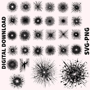 Cracked Glass Svg , Broken Svg , Cracked Svg Bundle ,broken Glass ...