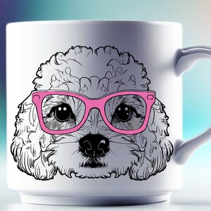 Cavapoo Svg, Peeking Cavapoo Dog SVG, Cavapoo Dog Head SVG, Cavapoo Dog ...