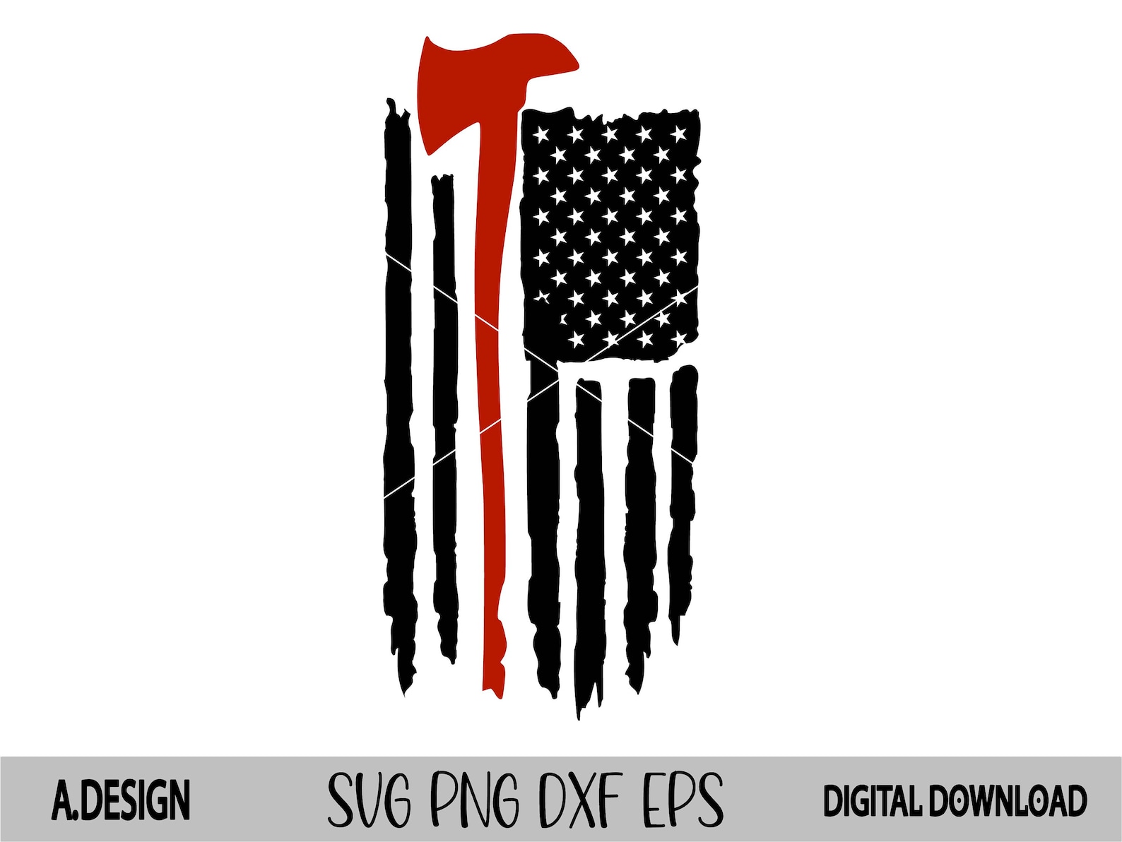 Distressed Firefighter Flag SvgFire Department | Etsy