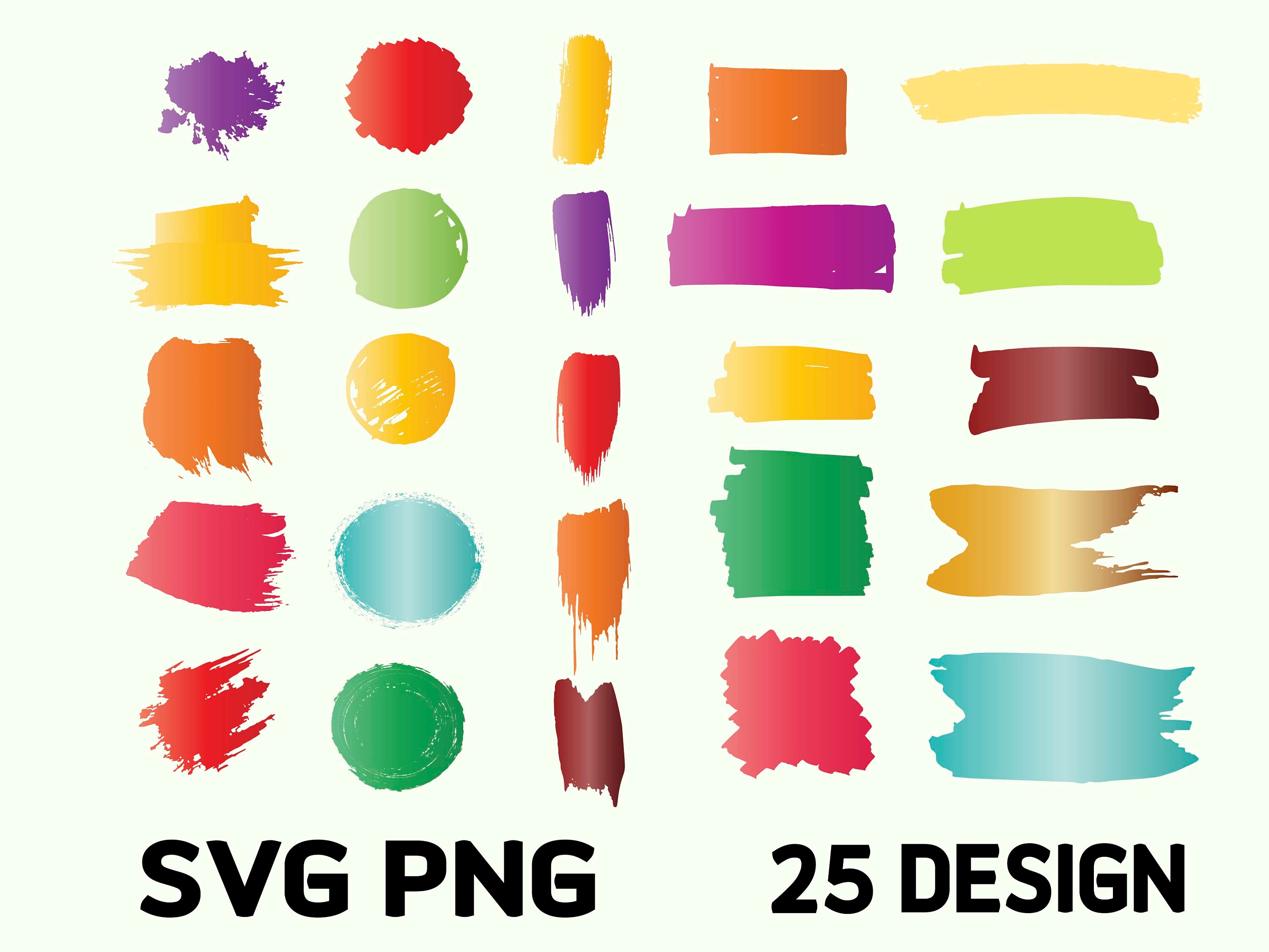 Paint Brush Stroke SVG DXF Paint Brush SVG Brush Stroke - Etsy