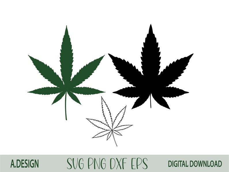 Pot Leaf SVG Pot Leaf Png Weed Leaf Svg Files for Cricut - Etsy