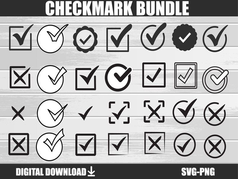 Check Mark SVG Check Box Svg Checklist Svg Check Mark Png - Etsy