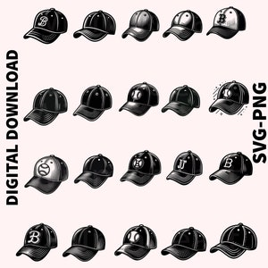 Baseball Cap SVG Bundle, Baseball Cap SVG, Baseball Cap Clipart, Cut ...