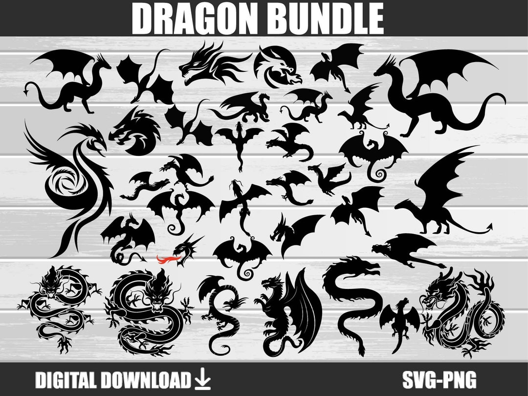 Dragon SVG , Dragon SVG, Dragon Png , Dragon Silhouette , Dragon Svg ...
