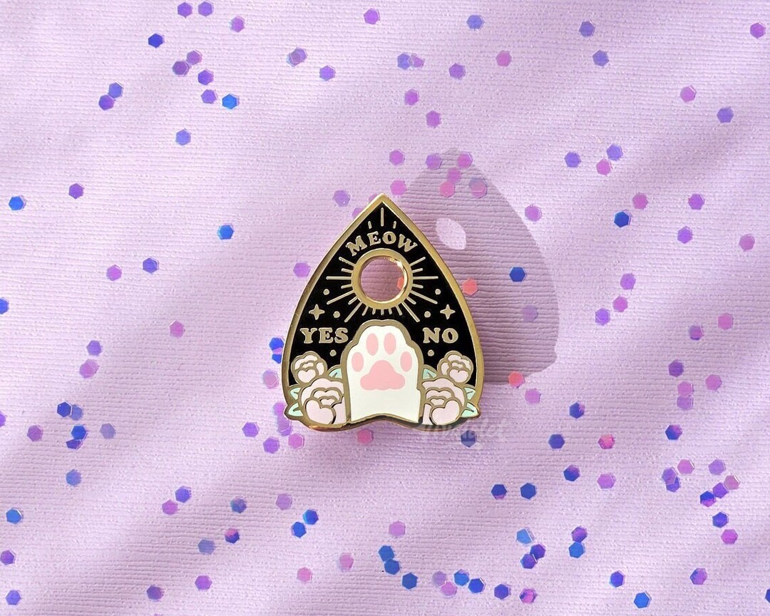 Ouija Hard Enamel Pin - Black - Etsy