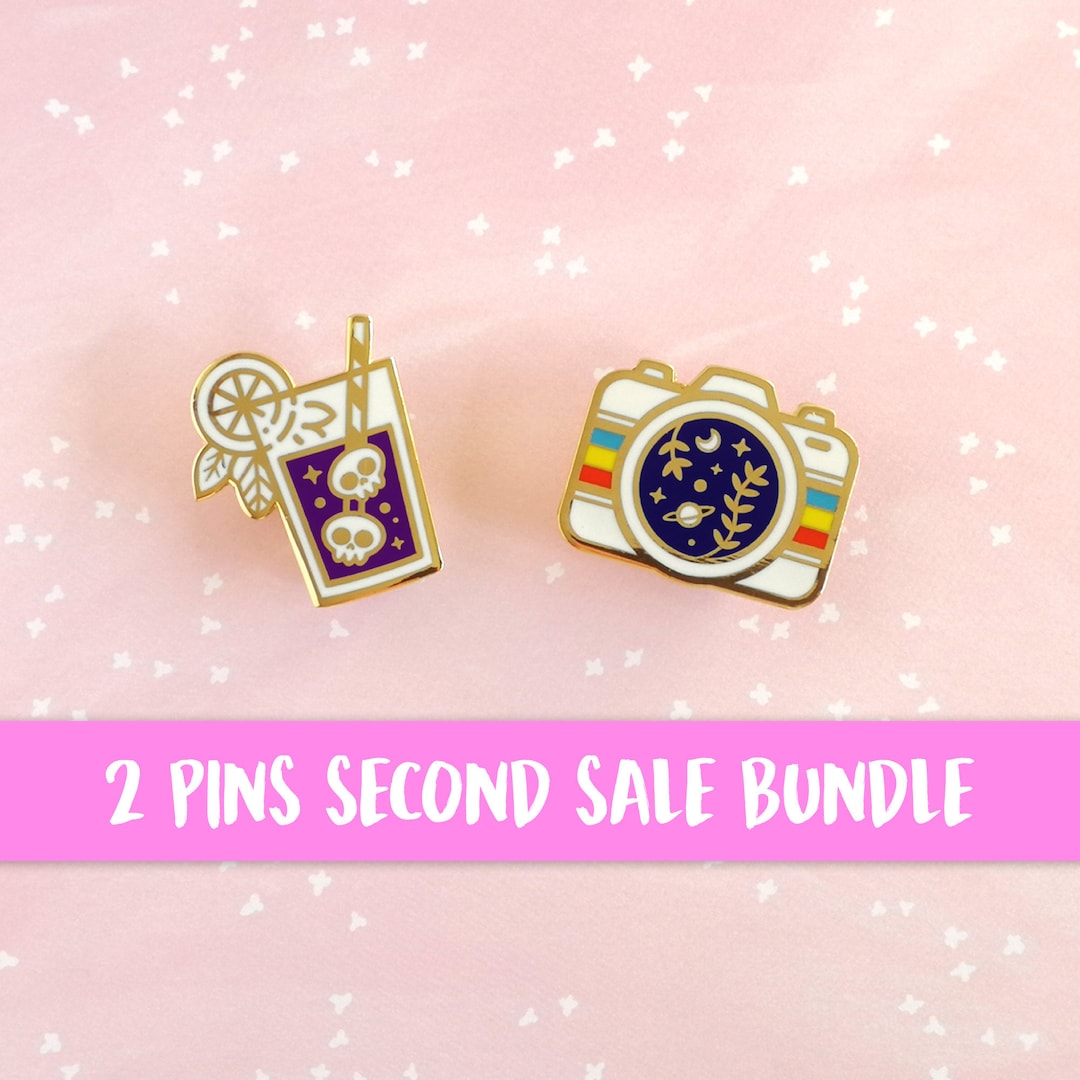 2 Hard Enamel Pins Second Sale B Grade Bundle - Etsy