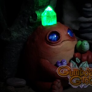Rock Monster Wim Figurine: Handmade Polymer Clay Fantasy Creature - Etsy