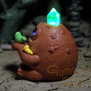 Rock Monster Wim Figurine: Handmade Polymer Clay Fantasy Creature - Etsy