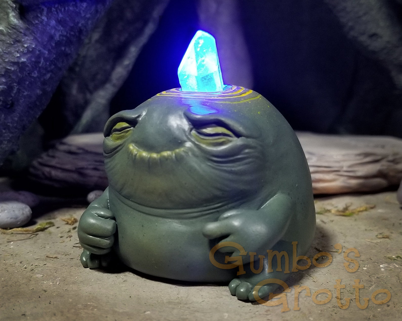 Cute Rock Monster Guardian Magical Glowing Crystal Polymer - Etsy