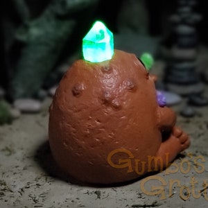 Rock Monster Wim Figurine: Handmade Polymer Clay Fantasy Creature - Etsy