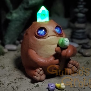 Rock Monster Wim Figurine: Handmade Polymer Clay Fantasy Creature - Etsy