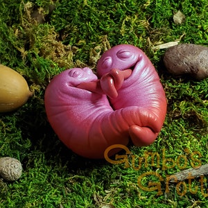 Handmade Lovebug Worm Polymer Clay Figurine - Creepy Cute Sculpture - Etsy