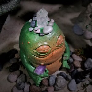 Cute Rock Monster Guardian Magical Glowing Crystal Polymer | Etsy