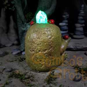 Ladybug Rock Monster Figurine: Handmade Polymer Clay Fantasy Sculpture ...