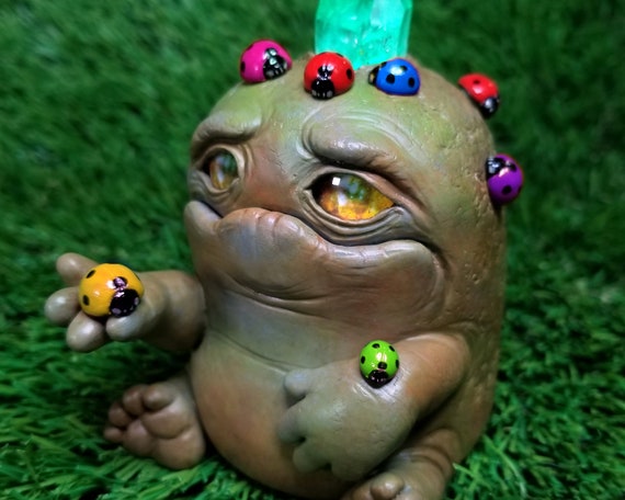 Ladybug Spirit Guardian Glowing Magical Crystal Polymer Clay - Etsy