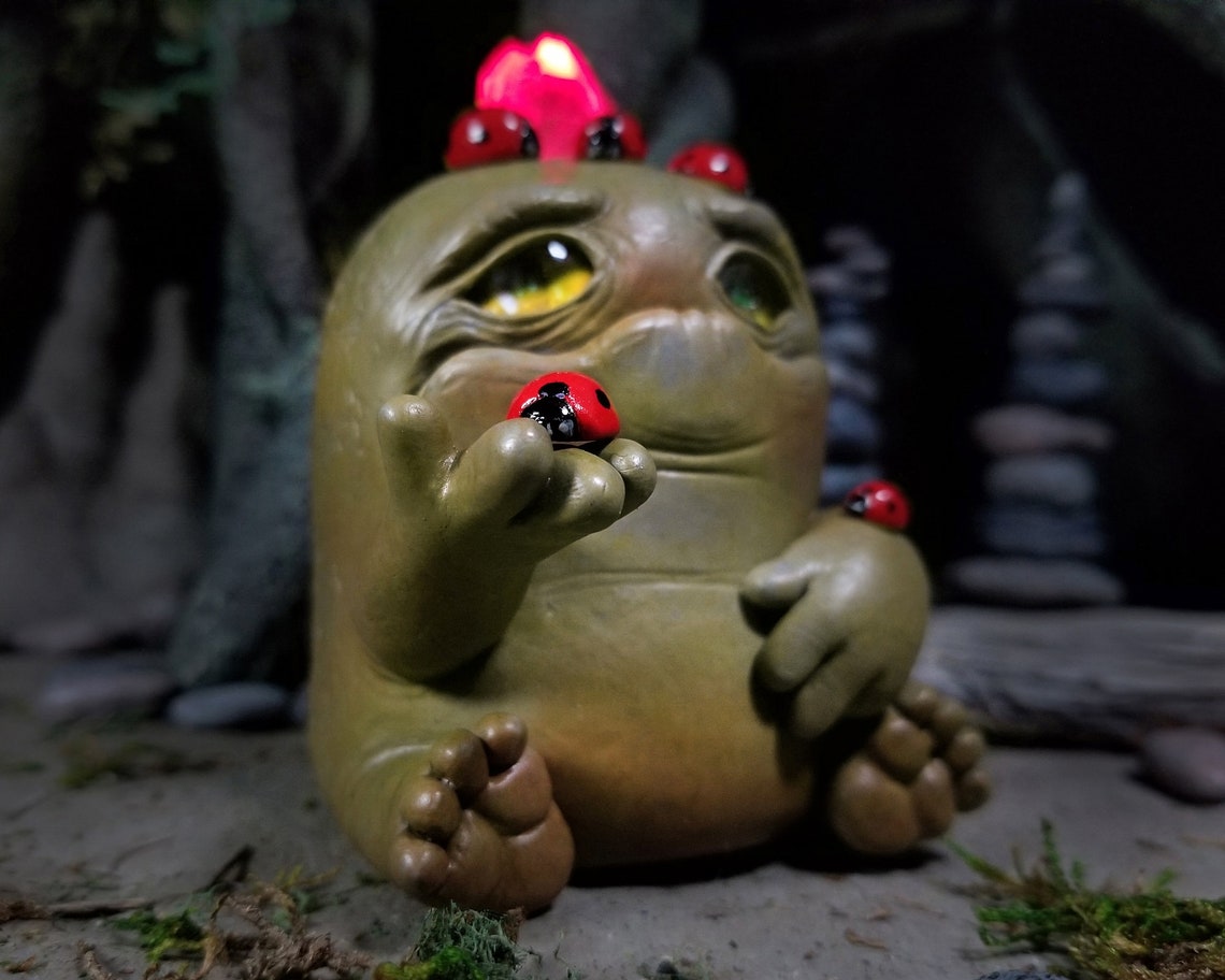 Ladybug Spirit Guardian Glowing Magical Crystal Polymer Clay - Etsy