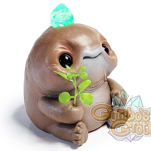 Handmade Rock Monster Figurine: Fantasy Forest Creature With Quartz ...