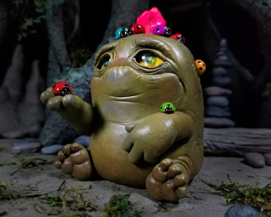 Ladybug Spirit Guardian Glowing Magical Crystal Polymer Clay - Etsy