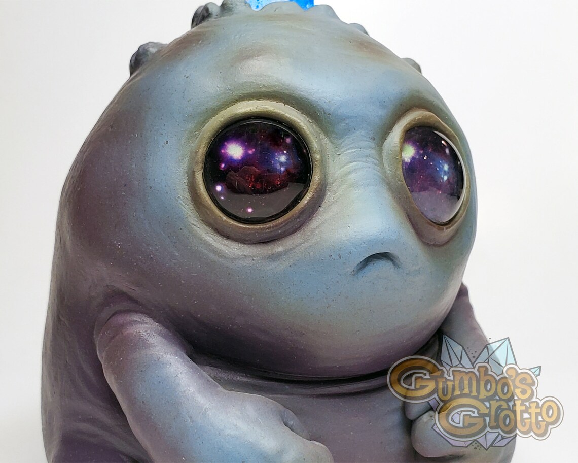 Celestial Rock Monster Figurine: Handmade Polymer Clay Fantasy Creature ...