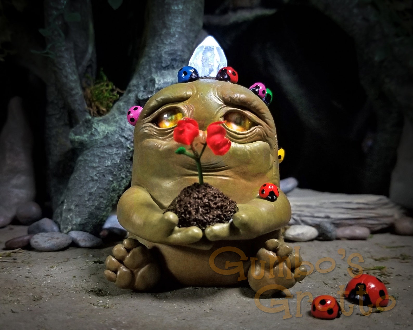 Ladybug Spirit Guardian Glowing Magical Crystal Polymer Clay - Etsy