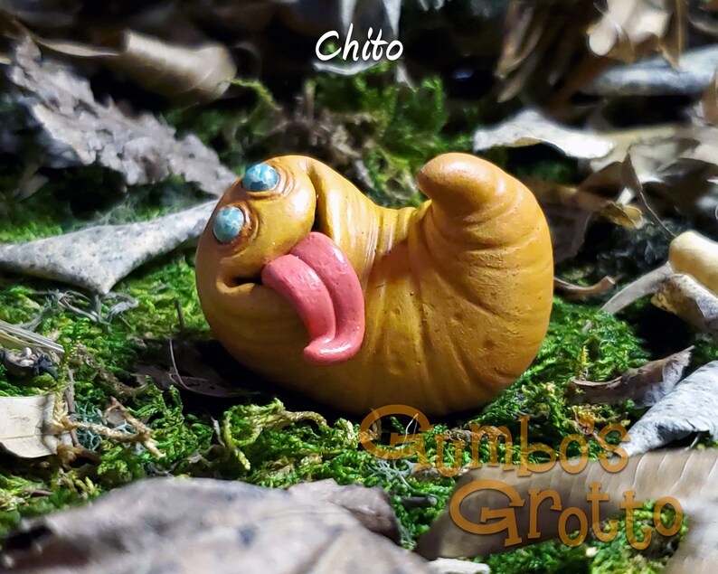 Handmade Creepy Grotto Worm Nug-lette - Polymer Clay Sculpture - Etsy