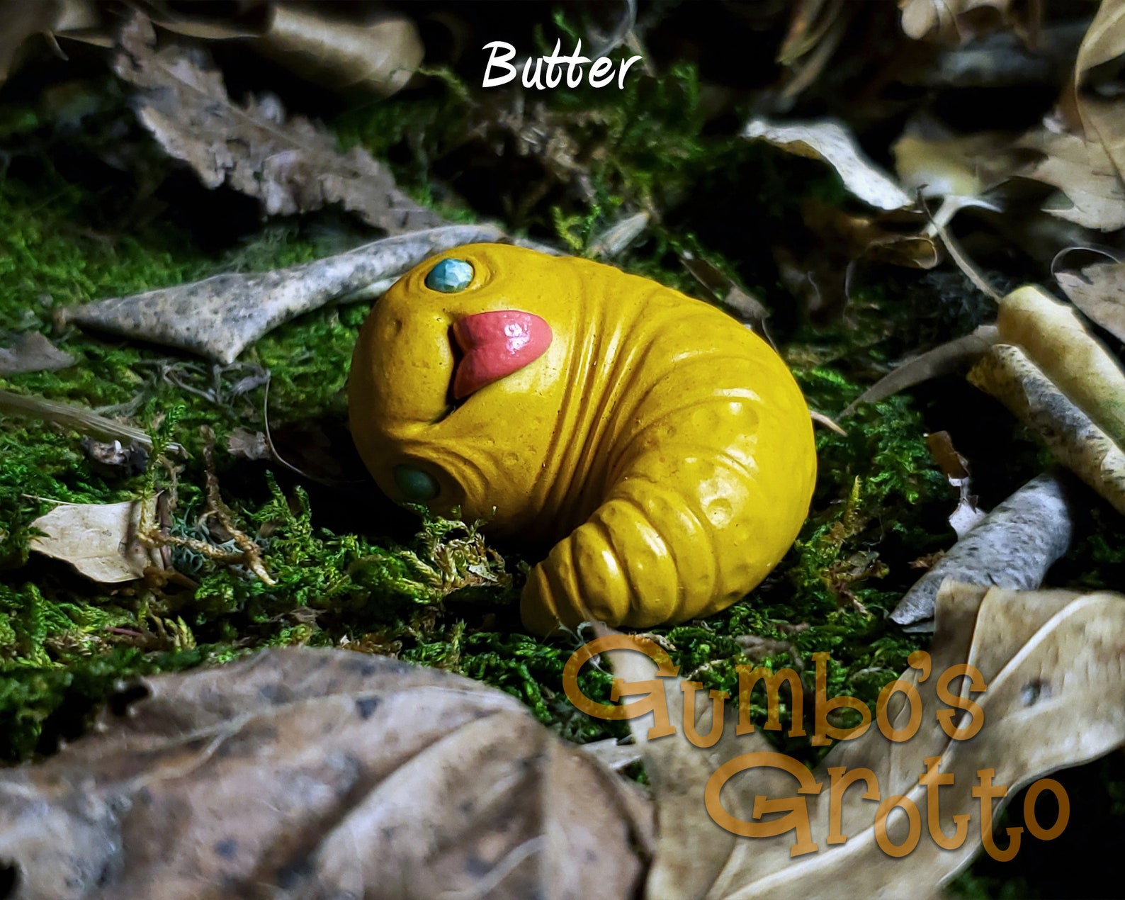 Handmade Creepy Grotto Worm Nug-lette - Polymer Clay Sculpture - Etsy