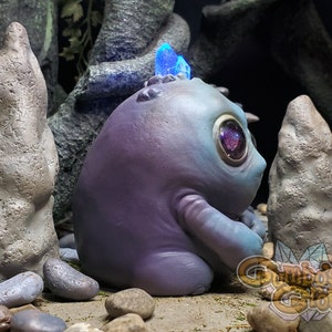 Celestial Rock Monster Figurine: Handmade Polymer Clay Fantasy Creature ...