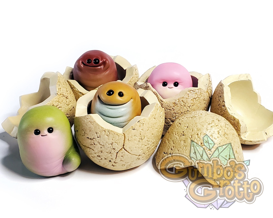 Handmade Grotto Worm Hatchling: Polymer Clay Fantasy Creature - Etsy