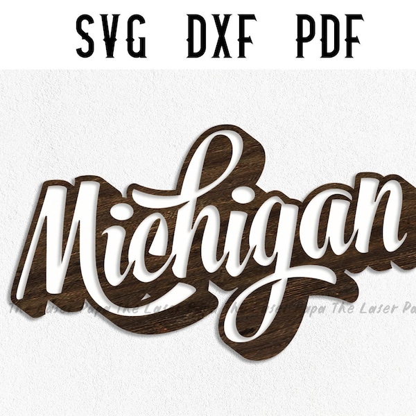Michigan Laser Cut - Etsy