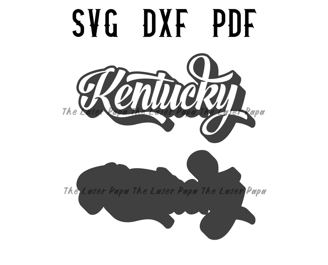 Kentucky Plaque SVG / Laser Cut File / GLOWFORGE / Dxf / Pdf / | Etsy