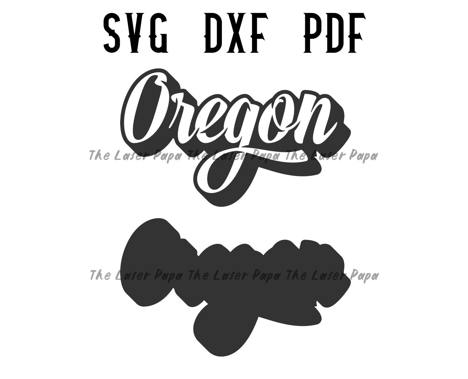 Oregon Plaque Laser Cut File: Multilayered Home Decor (SVG, DXF, PDF ...