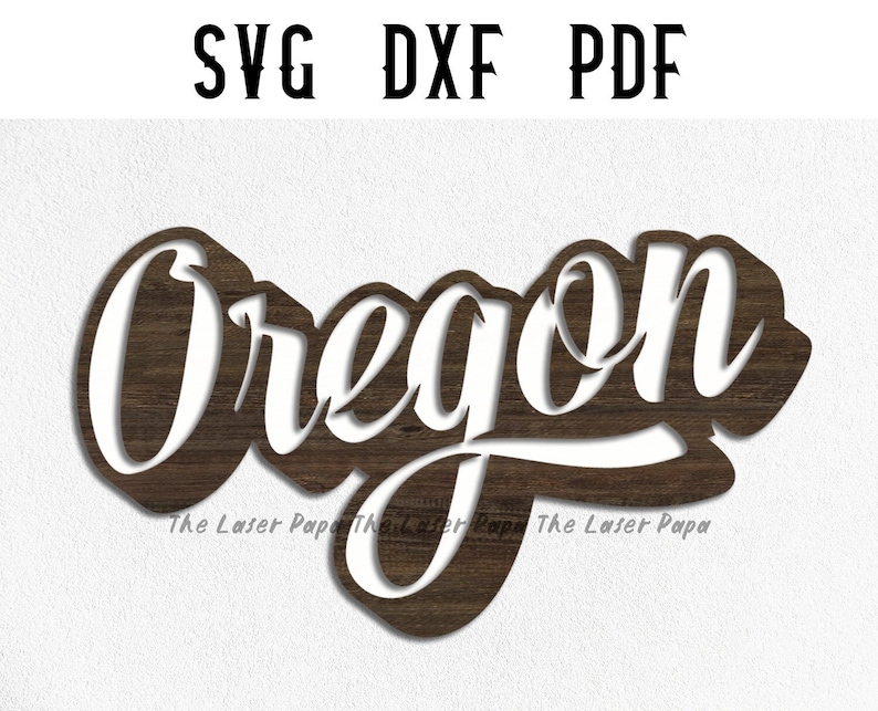 Oregon Plaque SVG / Laser Cut File / GLOWFORGE / Dxf / Pdf / | Etsy