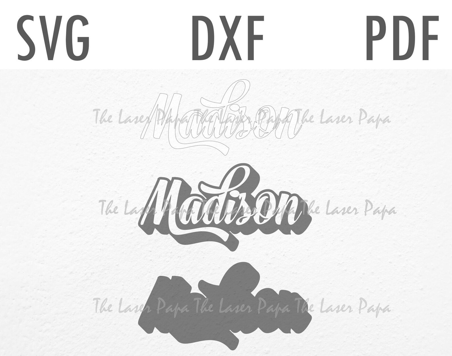 Madison Plaque Laser Cut File: Multilayered Home Decor (digital ...