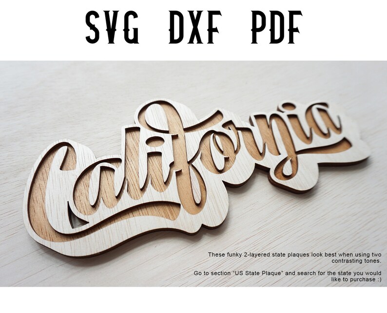 Alabama Plaque SVG / Laser Cut File / GLOWFORGE / Dxf / Pdf / - Etsy