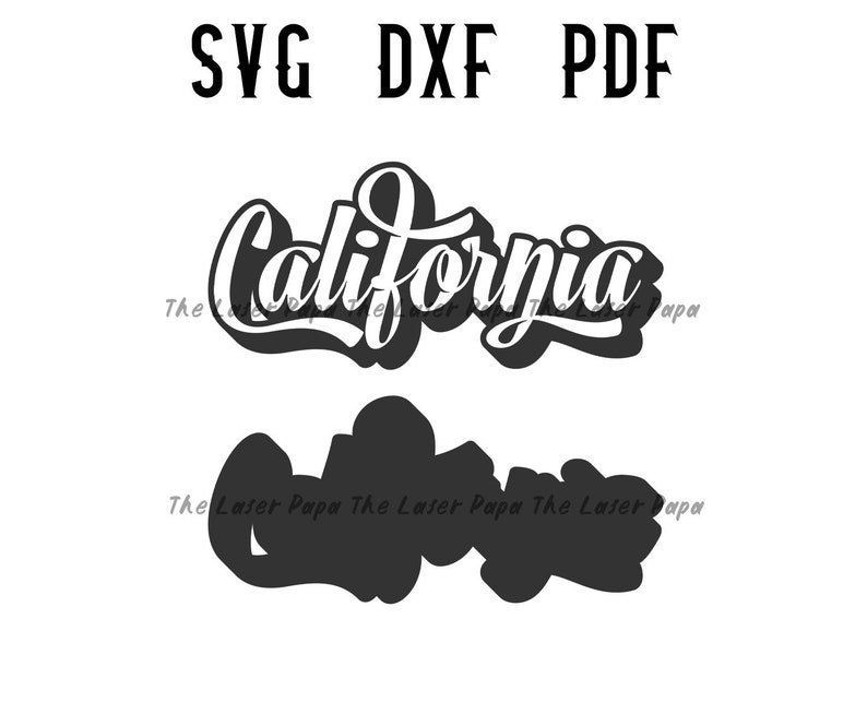 California Plaque SVG / Laser Cut File / GLOWFORGE / Dxf / Pdf - Etsy