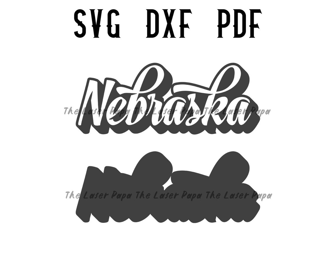 Nebraska Plaque SVG / Laser Cut File / GLOWFORGE / Dxf / Pdf / | Etsy