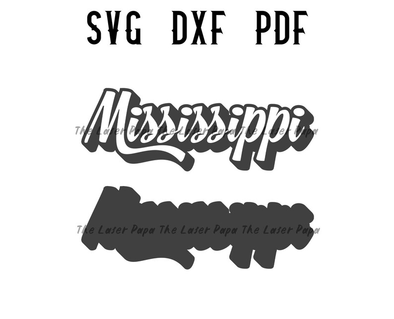 Mississippi Plaque SVG / Laser Cut File / GLOWFORGE / Dxf / - Etsy